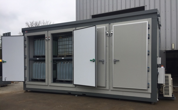 Temperature Controlled Chemical IBC Store - Safety Storage Ireland